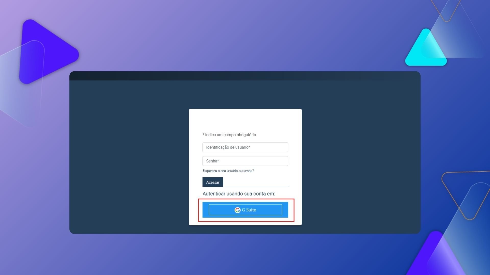 Como acesso meu portal acadêmico?